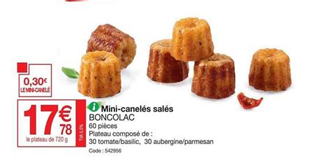 Promo Mini Canelés Salés Boncolac Chez Promocash Icatalogue Fr