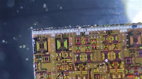 Micro Processor Under My Microscope Youtube