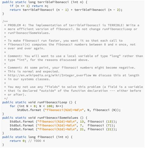 Solved Public Static Long Terriblefibonacci Int N If N 1
