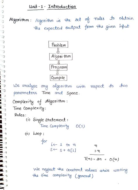 Algorithm Analysis And Design UNIT 1 Design And Analysis Of