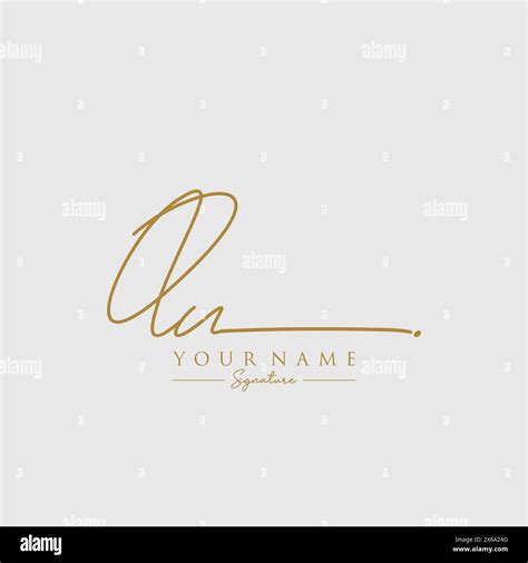 Qu Signature Logo Template Stock Vector Image And Art Alamy