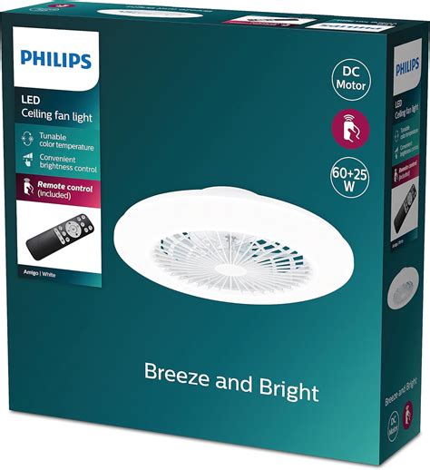 Philips Led Round Flat Fan Light 25w 60w With Remote Control [25w 60w