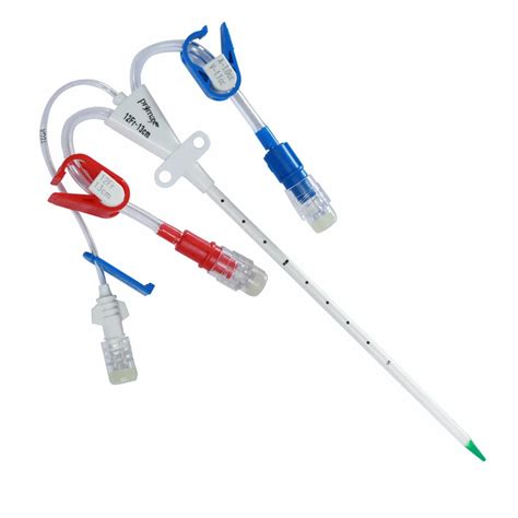 Curved And Straight Plastic Hemodialysis Catheter Kit For Hospital 12