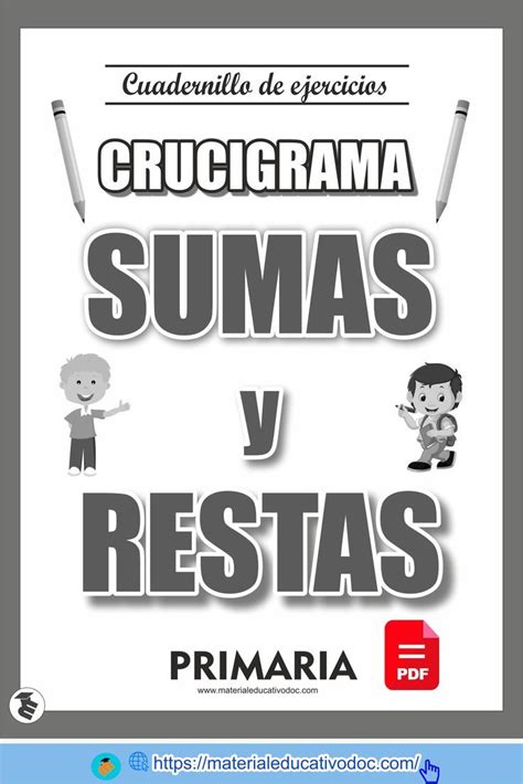 Crucigramas De Sumas Y Restas Suma Y Resta Crucigramas Fichas De