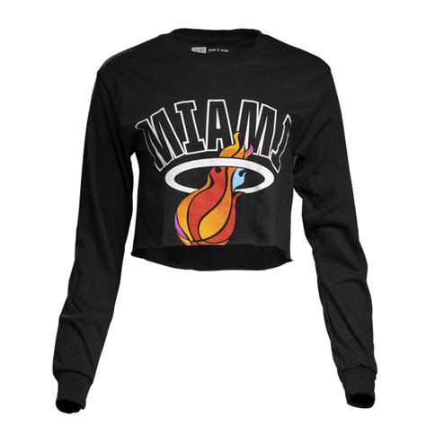 Court Culture Miami Mashup Vol 2 Vintage Black Crop Miami Heat Store