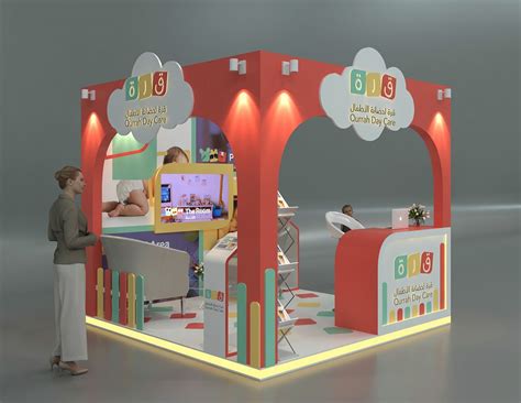 Booth For Qurrah Kindergarden Behance Trade Show Booth Design