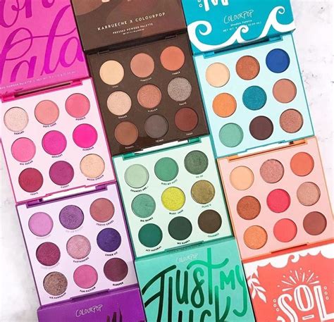 Colourpop. ️ | Colourpop cosmetics, Makeup swatches, Makeup pallets