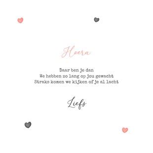 Felicitatiekaart Welcome Baby Girl Meisje Kaartje2go