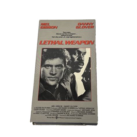 Lethal Weapon Vhs Tape Mel Gibson Danny Glover Action Movie Film Video