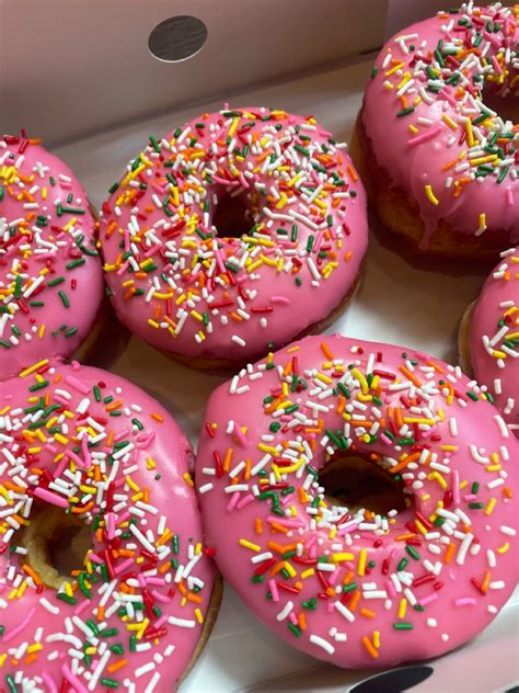 Delicious Pink Frosted Donuts Delicious Pink Frosted Donuts