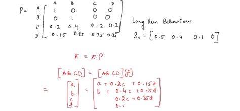 solved 9 1 61 given transition matrix p and initial state matrix so