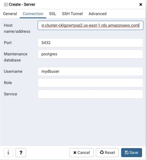 Iam 認証を使用して、pgadmin Amazon Aurora Postgresql または Amazon Rds For