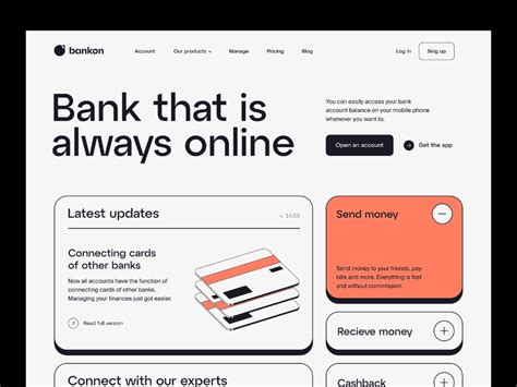 Online Banking App Design By Bogdan Falin For Qclay On Dribbble Website Design Layout Design