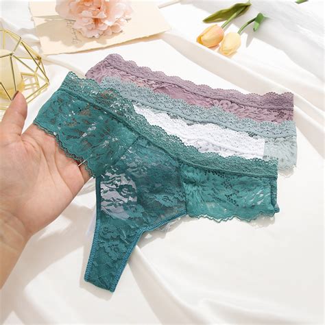 Finetoo Women Sexy Thongs Perspective T Back Underpants Girls
