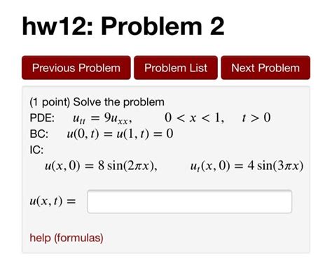 solved hw12 problem 2 previous problem problem list next