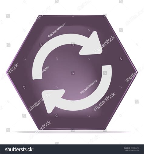 Cartoon Double Refresh Button Game Gui Stock Vector Royalty Free