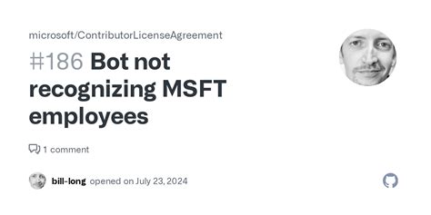 bot not recognizing msft employees · issue 186 · microsoft