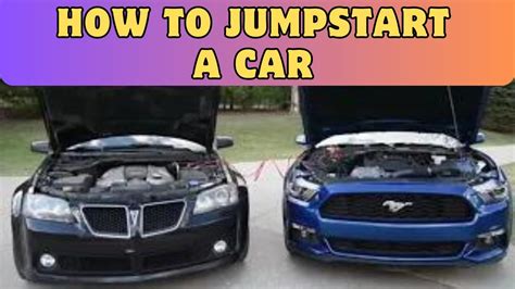 How To Jumpstart A Car With A Dead Battery Youtube
