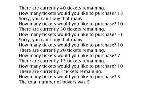 Solved Write An Application To Pre Sell A Limited Number Of Chegg
