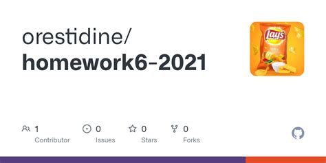 GitHub Orestidine Homework6 2021