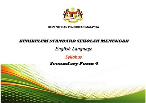4 Secondary Syllabus Form 4 Pdf
