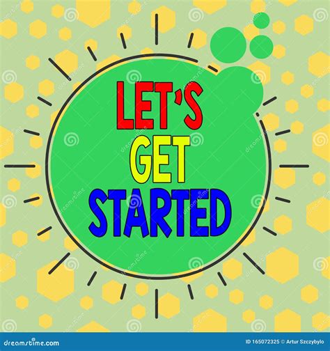 Handwriting Text Writing Let S Is Get Started Concept Meaning To Begin
