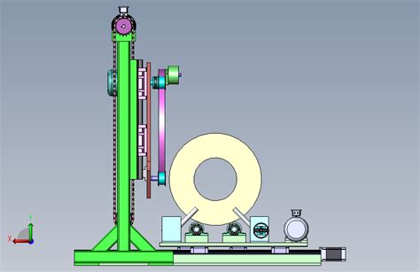 钢卷打包机solidworks 2014模型图纸下载 懒石网