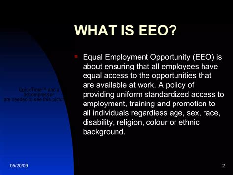 EQUAL EMPLOYMENT OPPORTUNITY EEO PPT