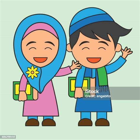 무슬림은 라마단 달에 대 한 거룩한 책 이슬람 개념을 읽기 위한 준비 Eid Ul Fitr에 대한 스톡 벡터 아트 및 기타