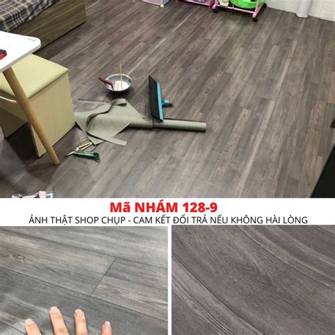 Thảm Trải Lót Sàn Simili Vân Gỗ Tấm Simili Dán Sàn Giả Gỗ Nền Nhà Nhựa