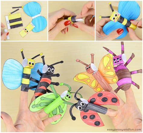 Printable Finger Puppets Craft Insect Crafts Bug Crafts Crafts To Do