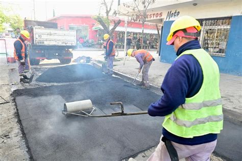 CONTINÚAN LOS TRABAJOS DE BACHEO EN EL DISTRITO Esteban Echeverría
