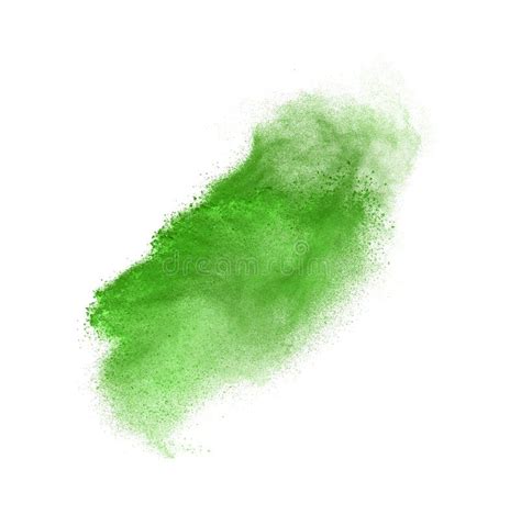 在白色隔绝的绿色粉末爆炸 库存照片 图片 包括有 宇宙 展开 背包 油漆 抽象 气体 设计 52127514