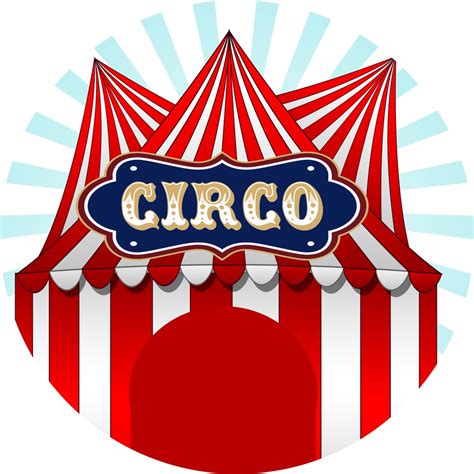 Painel De Lona Redondo Circo Tres Tendas No Shoptime