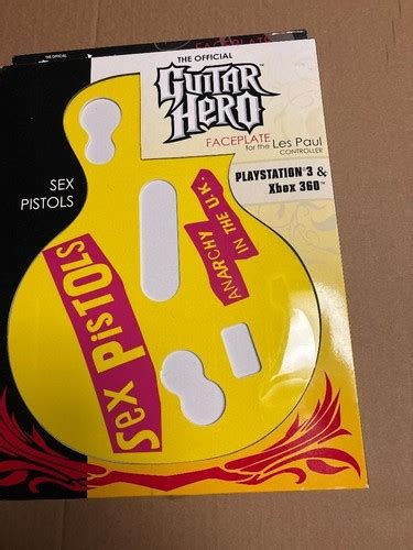 Nib Sex Pistols Official Guitar Hero Faceplate For The Les Paul Controller 47875952454 Ebay
