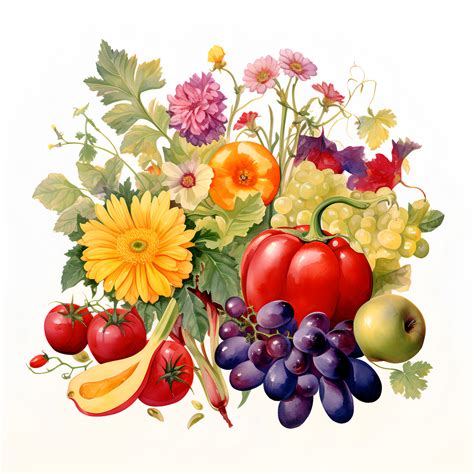 Download Ai Generated Flowers Fruit Royalty Free Stock Illustration