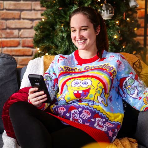 Spongebob Seasons Greetings Knitted Sweater Elbenwald