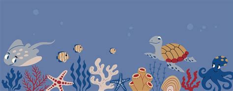 Cute Ocean Background Vector Art Icons And Graphics For Free Download