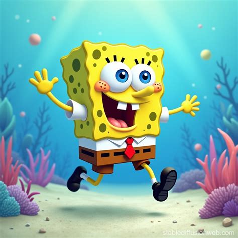 Spongebob Ocean Run Stable Diffusion Online