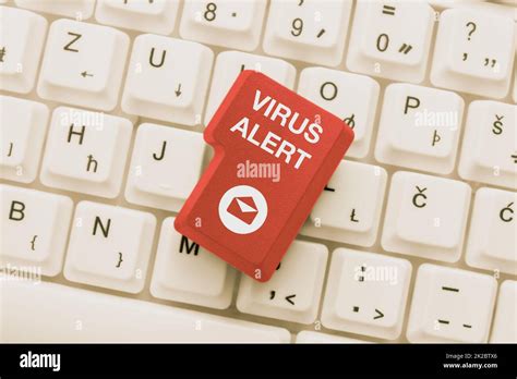 Writing Displaying Text Virus Alert Business Overview Virus Alert