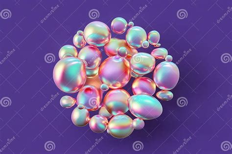 A Cluster Of Spheres Of Varying Sizes Stock Illustration Illustration Of Blue Varying 342568622