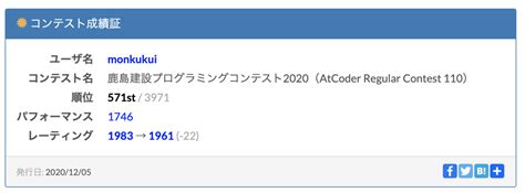 Atcoder 黄色になるまでやったこと（黄色になっていないバージョン） Monkukui のページ