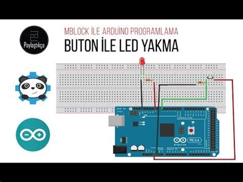 6 Mblock İle Arduino Programlama Buton İle LED Yakma YouTube