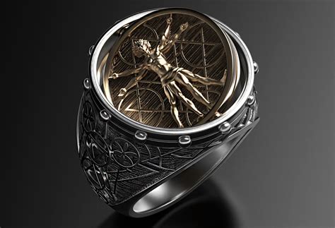 Vitruvian Ring 3d Model 3d Printable Cgtrader