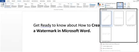 How To Create A Watermark In Word Updated TheTechly