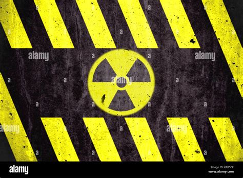 Matières Radioactives Rayonnements Ionisants Symbole De Danger Avec