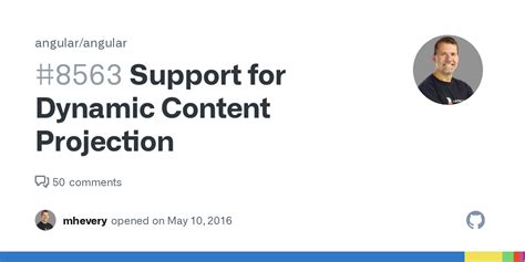 support for dynamic content projection · issue 8563 · angular angular