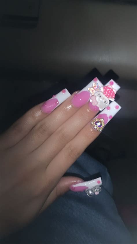 Hello Kitty Nails Hello Kitty Nails Cute Acrylic Nail Designs