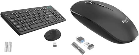 Quantum Wireless Keyboard And Mouse Combo 12 Months Battery Cells