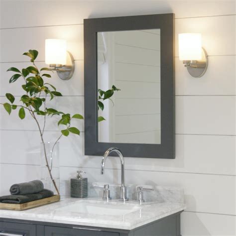 Glacier Bay 36 In W X 60 In H Frameless Rectangular Bathroom Vanity